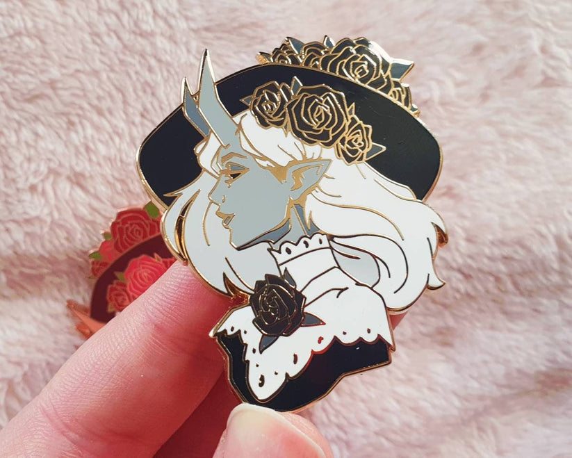Wealth - Hard Enamel Pin - Devilish Delights series – annadrawsstuff
